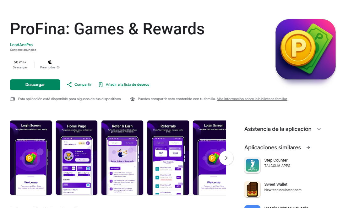 Como obtener Diamantes gratis con ProFina: Games & Rewards 2026